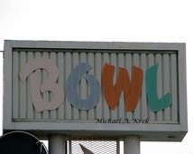 Popular items for bowling alley sign on Etsy