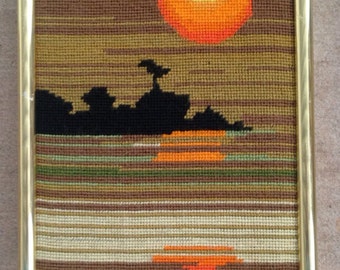 Popular items for sunset needlepoint on Etsy