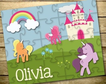 Unicorn puzzle | Etsy