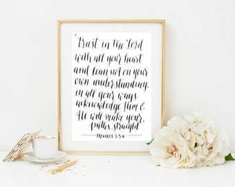 Popular items for proverbs 3 5 6 on Etsy