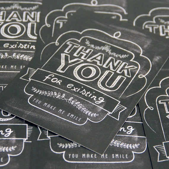 5 Thank You for Existing Postcards Thank You Cards with