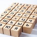 Russian alphabet blocks wooden building blocks eco fiendly