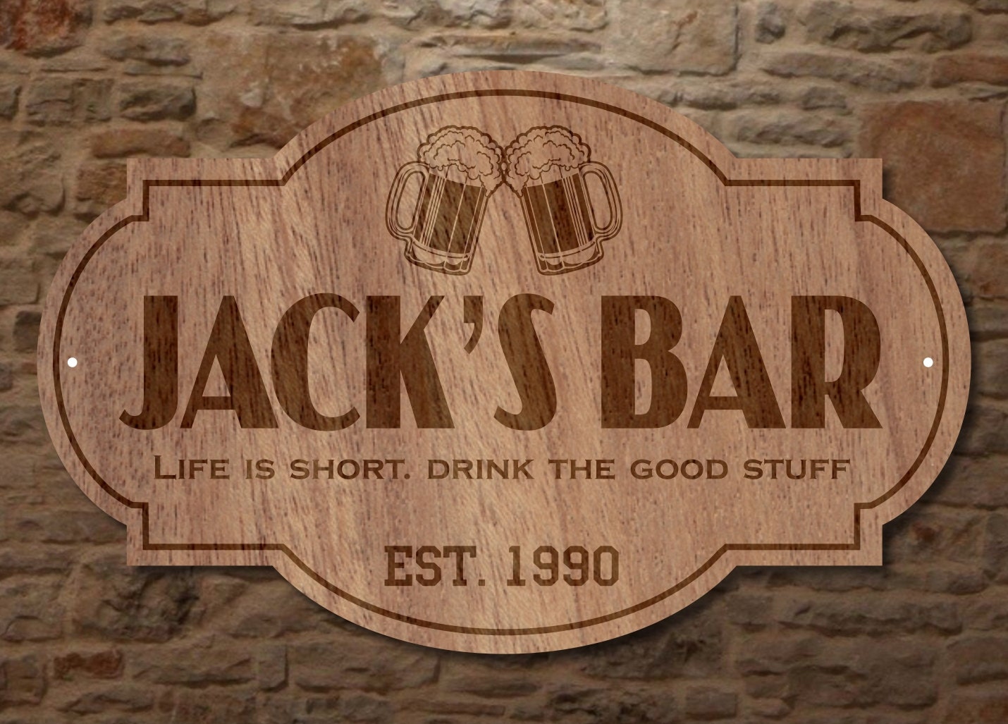 Personalized Bar Sign Personalized Bar Sign