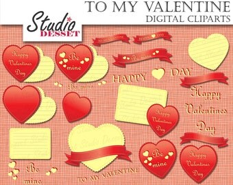 Popular items for valentines clipart on Etsy