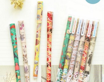 Set of 12 color gel pens for DIY scrapbook painting drawing