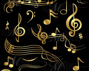 Popular items for gold music note on Etsy