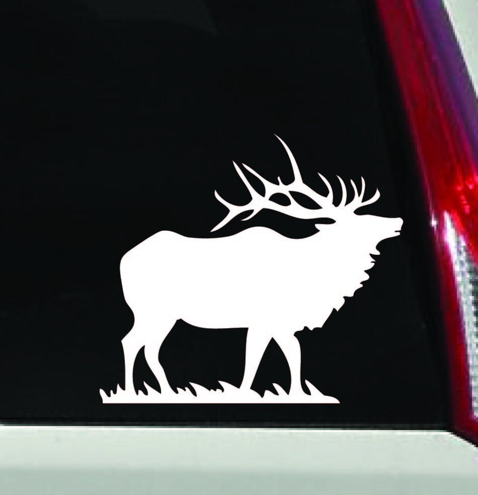 Bull Elk Vinyl Car Decal Indoor/Outdoor Hunting Sticker
