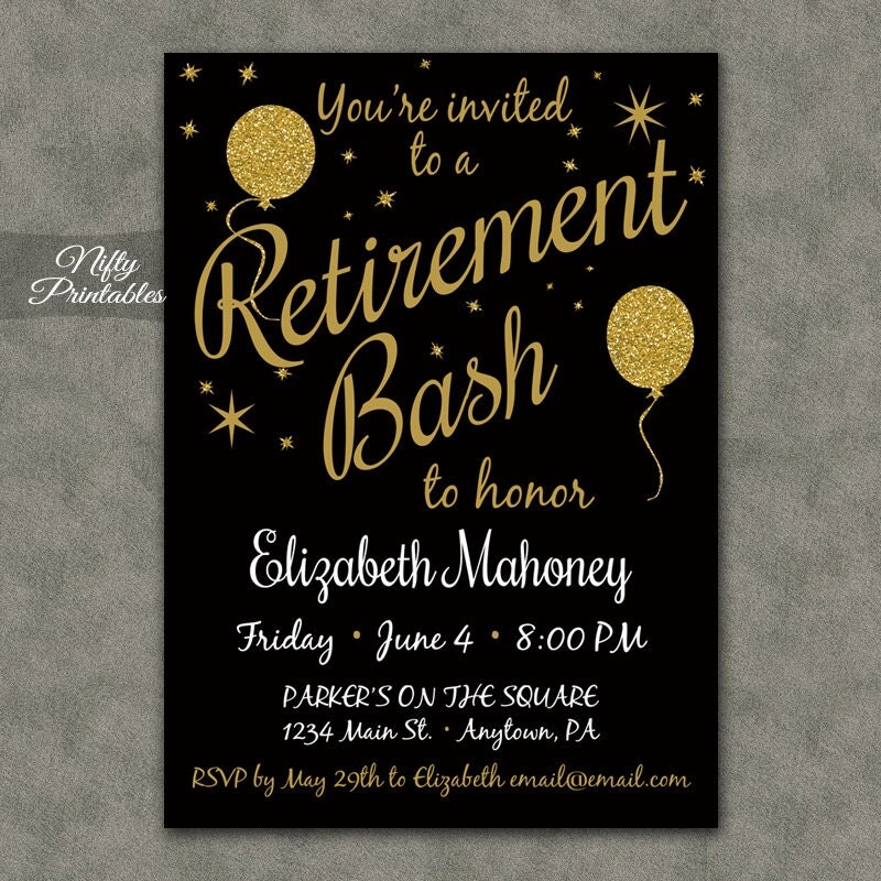 Culturavagabonda Invitation Ideas For Retirement Party