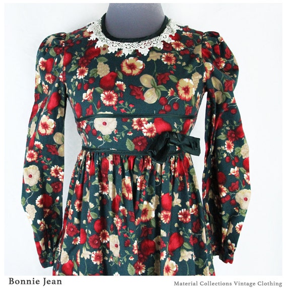 Vintage Floral Dress Bonnie Jean Girls By Materialcollections