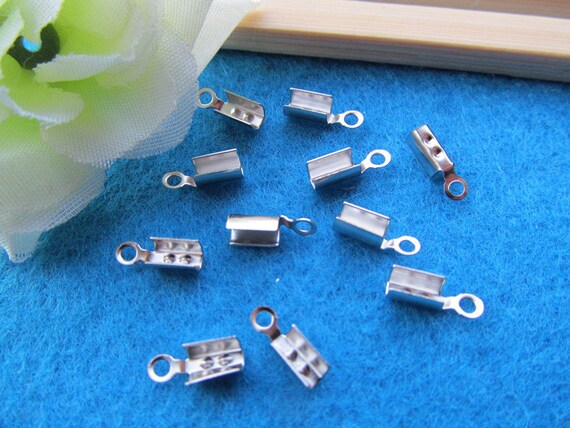 3.50mmx10mm Silver tone/Antique Bronze Ribbon by DIYLoveOcean