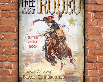 Popular items for rodeo signs on Etsy