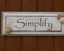 Popular items for simplify signs on Etsy