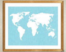 Popular items for linen world map on Etsy