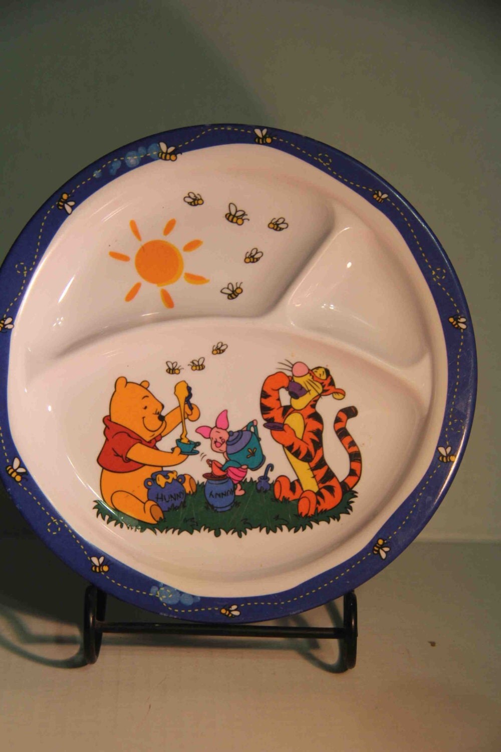 Childrens Melamine Divided Plate * Disney * Winnie the Pooh & Tigger ...