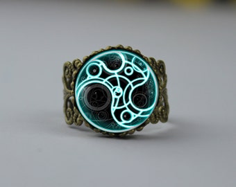 ring,Doctor Who Adjustable ring,Dr Who masters fob Ring