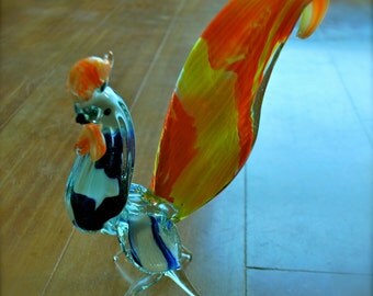 Murano glass rooster | Etsy