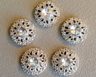Popular items for crystal buttons on Etsy