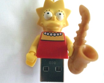Lisa Simpson Lego Minifigure 8GB 16Gb 32Gb USB Flash Drive Memory Stick ...