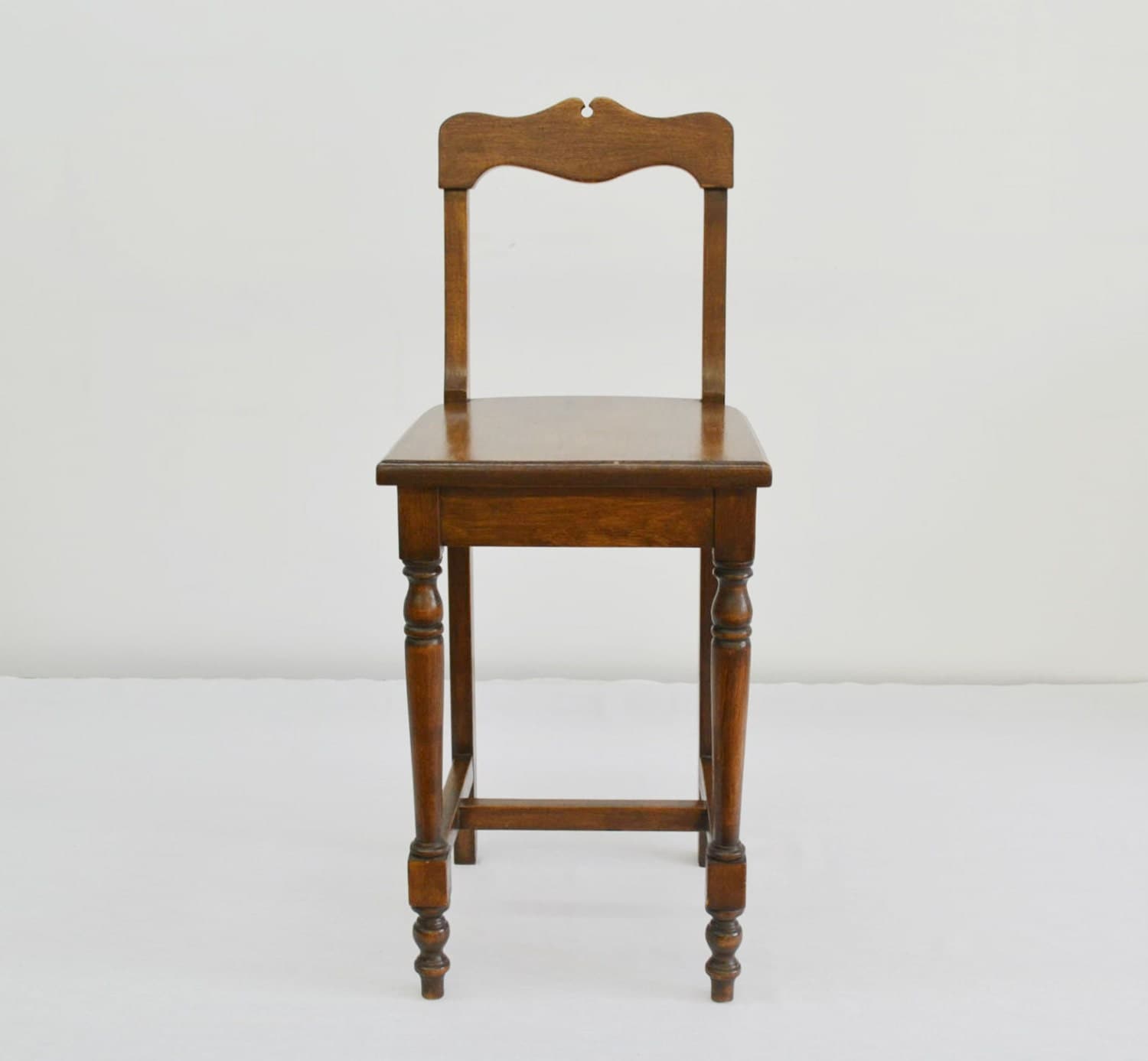 Vintage Telephone Desk or Vanity Chair – Solid Oak Wood – 1940’s ...