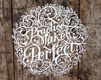 Papercut Template 'Do What You Love' Sewing Themed