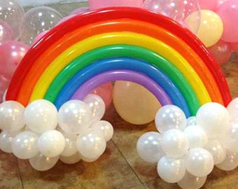 1set of rainbow balloons for wedding party/bridal/baby shower/birthday ...