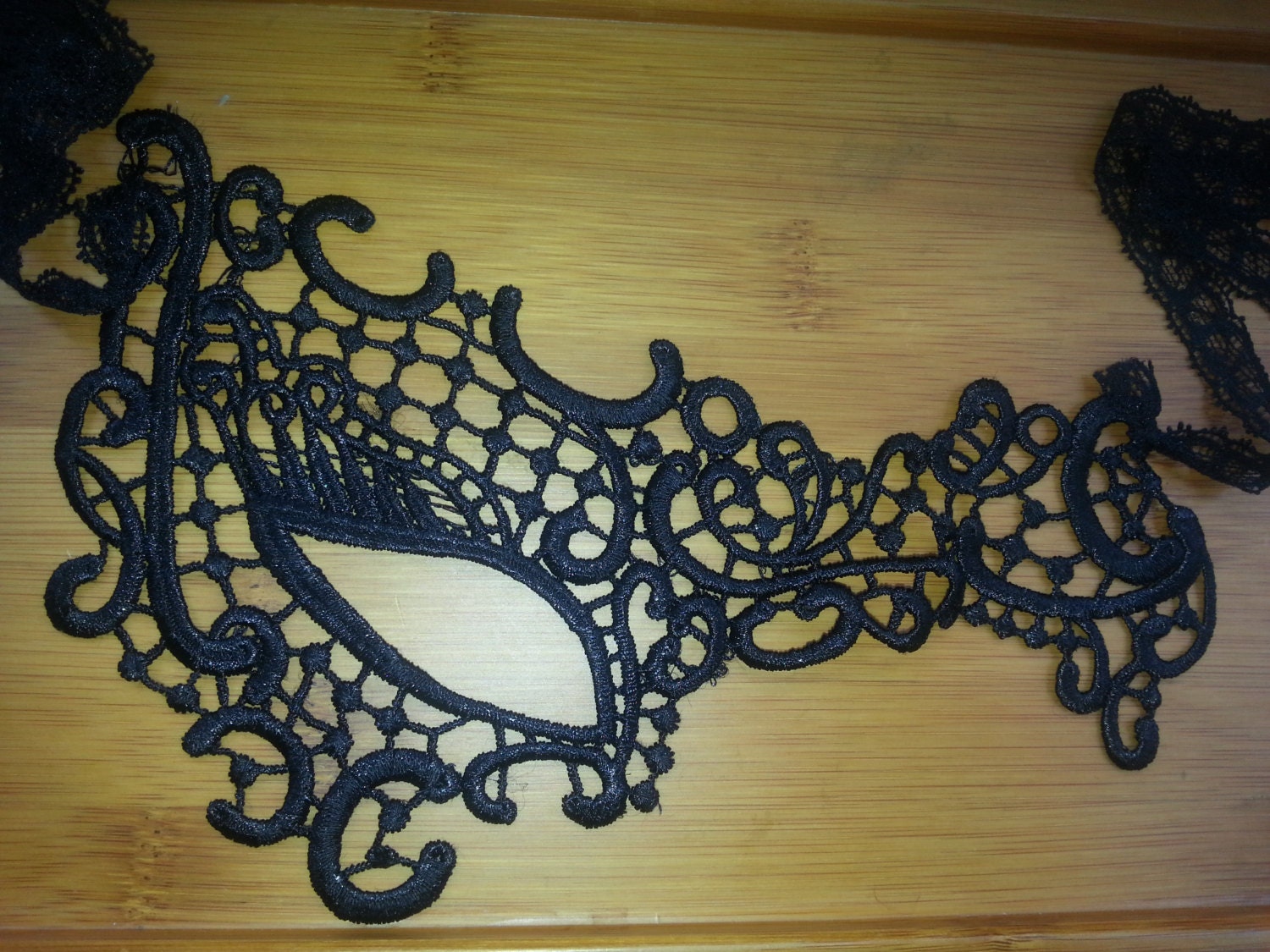 Black Lace Mask Lace tie back Queen Mask Masquerade Mask Sexy