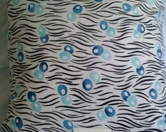 Blue zebra pillow | Etsy