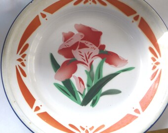 Vintage flower plate | Etsy