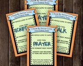 Items similar to 2015 LDS Primary Weekly Assignment Reminder Cards- (4 ...