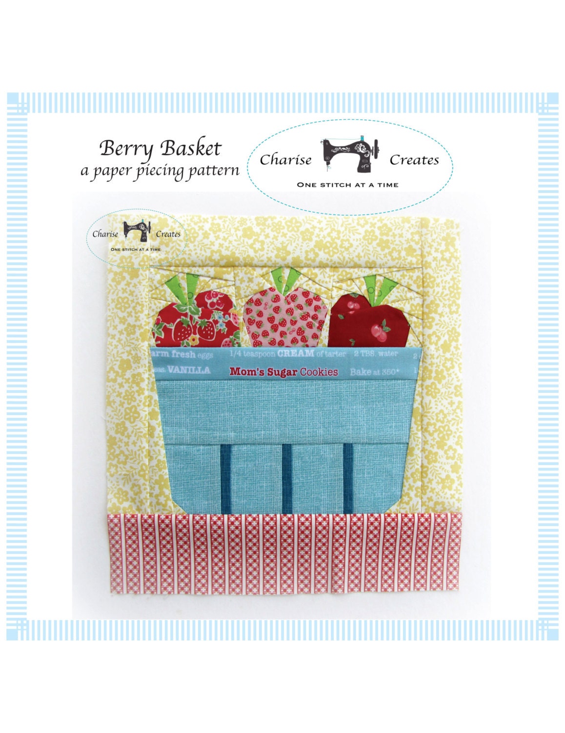 Berry Basket a Paper Piecing Pattern