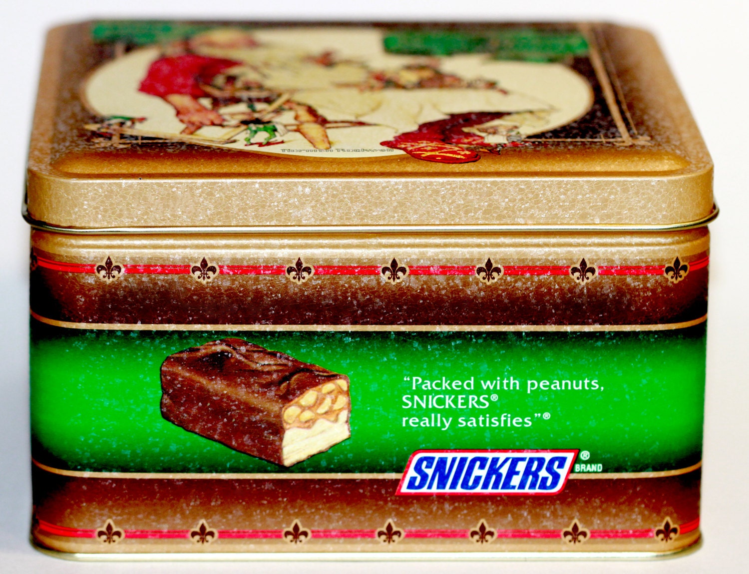 Tin Box Container with Lid Snickers Norman Rockwell 1994 – Haute Juice
