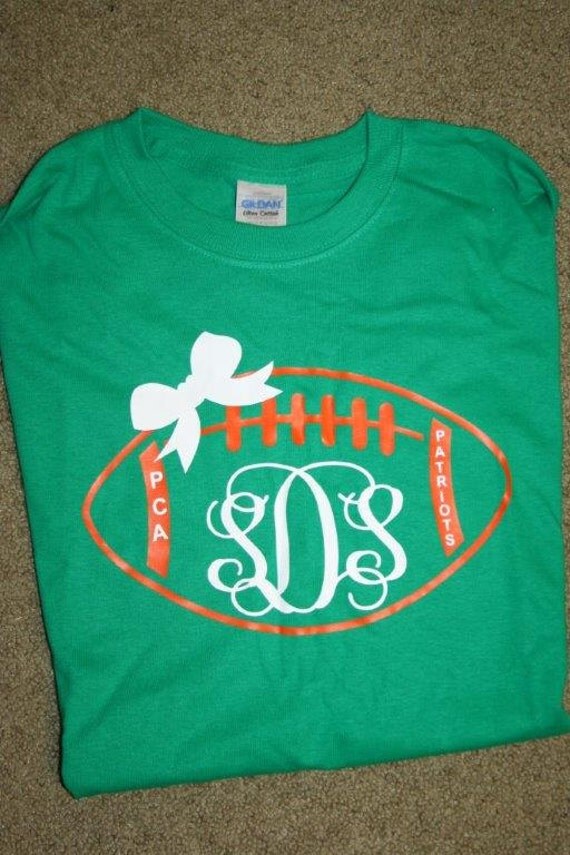 MONOGRAM Football Shirt Sports Team Coach Custom Shirt