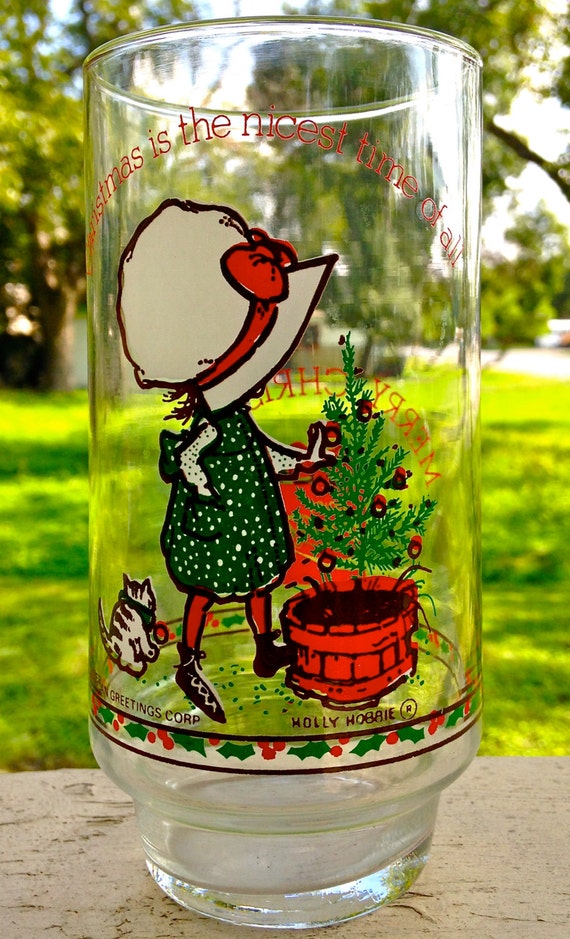 On Sale Holly Hobbie Drinking Glasses 1980s By Wetdesertvintage