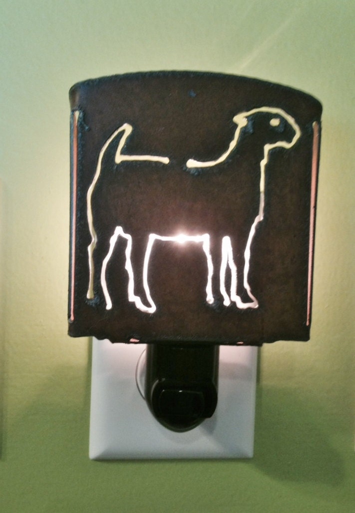 GOAT nightlight night light made of Rustic by TheRusticBarnAZ