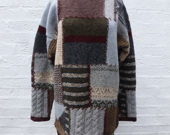 Popular items for sweater patchwork on Etsy