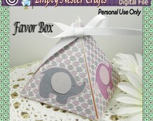 Unique elephant favor box related items | Etsy
