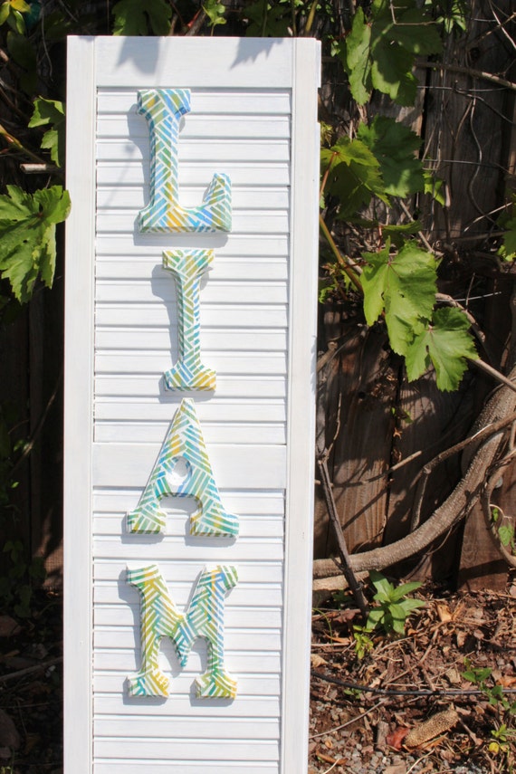Items similar to Playful and Fun Decorative Wall Letters on Etsy