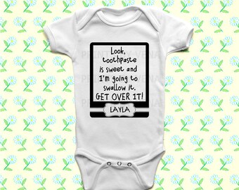 Baby Quotes ~ Baby Names ~ Funny Baby Clothes Bodysuit #1050