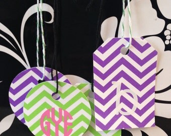 Popular items for chevron gift tag on Etsy
