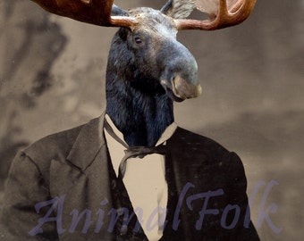 Moose man | Etsy