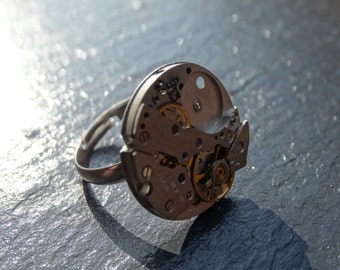Popular items for Watch movement ring on Etsy