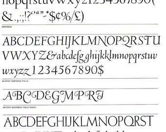 Old book font | Etsy