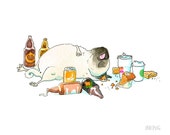 Pug Art Pug Prints Funny Cards and Pugs Galore by InkPug on Etsy