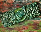 Items similar to Frog with Broom Stick Pagan Art Reproduction - Dark ...