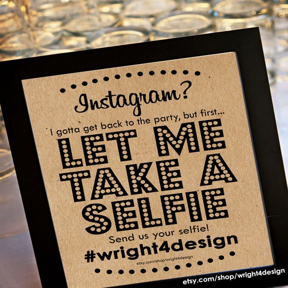 Items similar to Let Me Take A Selfie Wedding Sign - Made Custom to ...