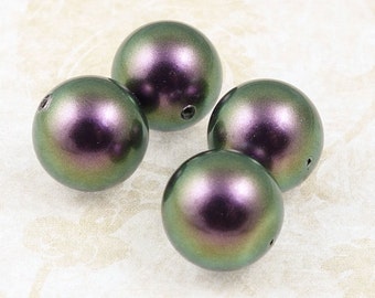 Purple pearl pendant | Etsy