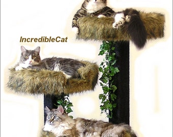 LUXURY Cat FURNITURE SALE 5' Trees Designer Cat Beds Custom Cat Trees ...