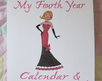 Girl calendar | Etsy