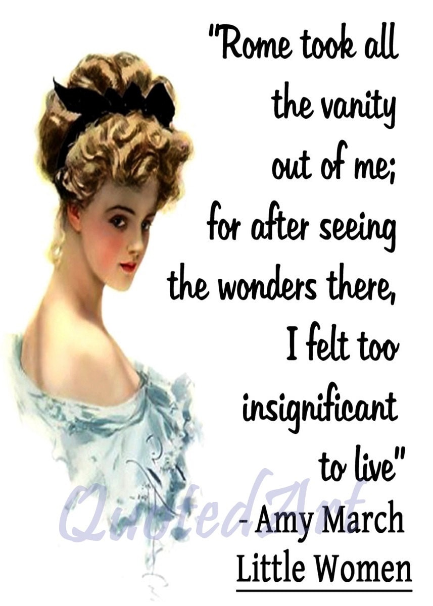 Amy March LITTLE WOMEN Quoted Art print by QuotedArt on Etsy