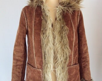 Suede cape | Etsy